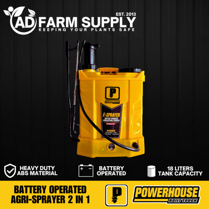 Powerhouse - Knapsack Sprayer 2 in 1 (Rechargeable and Manual Power ...