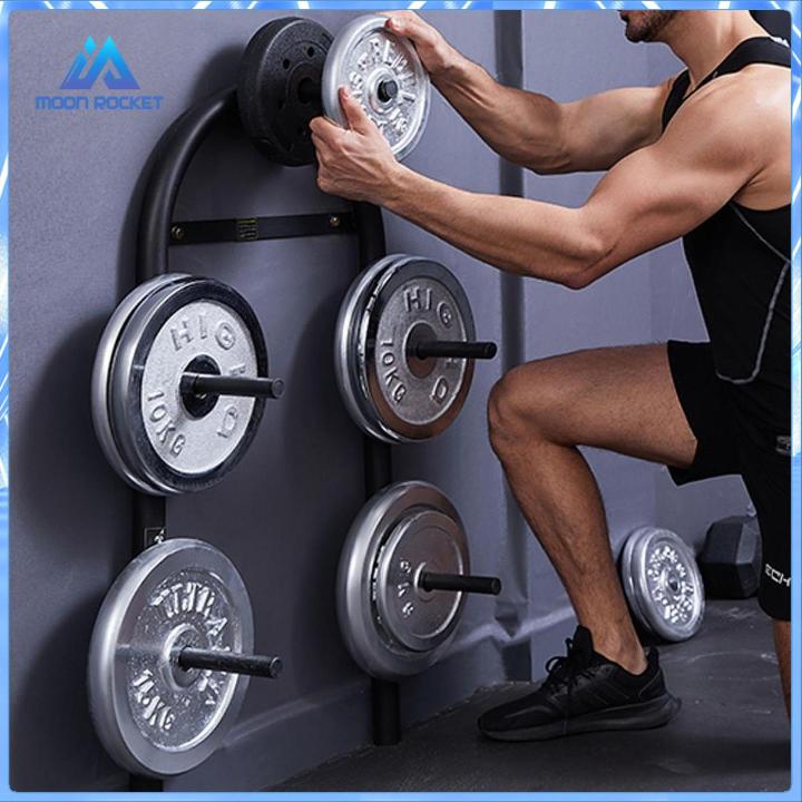 Moon ROCKET Weight Plate Rack Weight Plates Organizer Wall Mount Wall ...