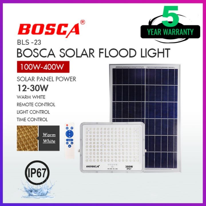 BOSCA 100W Square Lens Outdoor Split LED Solar Flood Light IP67 /W ...