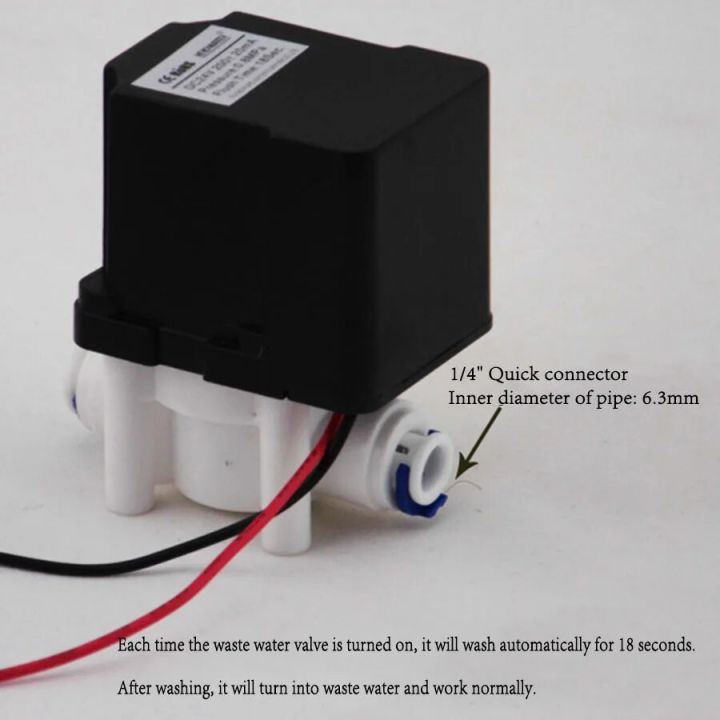 Electric Waste Water Ratio Solenoid Valve Of Pure Water Machine 24V 300Cc18s Automatic Flushing ...
