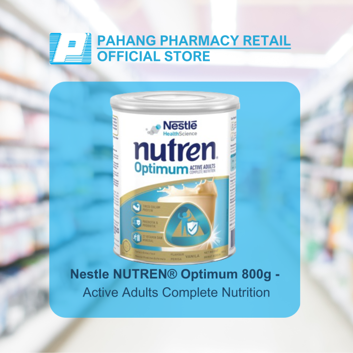 Nestle NUTREN® Optimum 800g - Active Adults Complete Nutrition | Lazada