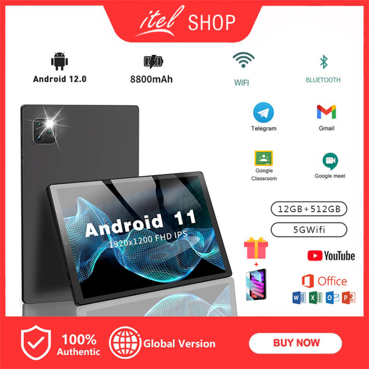 ITEL S13 10inch Original Brand new+Ultra 512GB ROM 16GB RAM 5G tablet ...