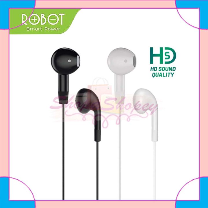 Headset Kabel ROBOT RE50 Earphone / Headset Android / iPhone Garansi ...