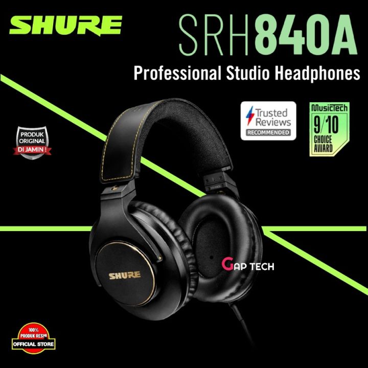 Shure SRH840A / SRH 840 A / SRH840 A Professional Studio Headphones ...