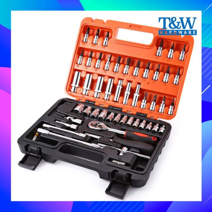 53pcs Ratchet Box Socket Set Box Set Spanner Set Wrench | Lazada 53pcs Ratchet Box Socket Set Box Set Spanner Set Wrench | Lazada