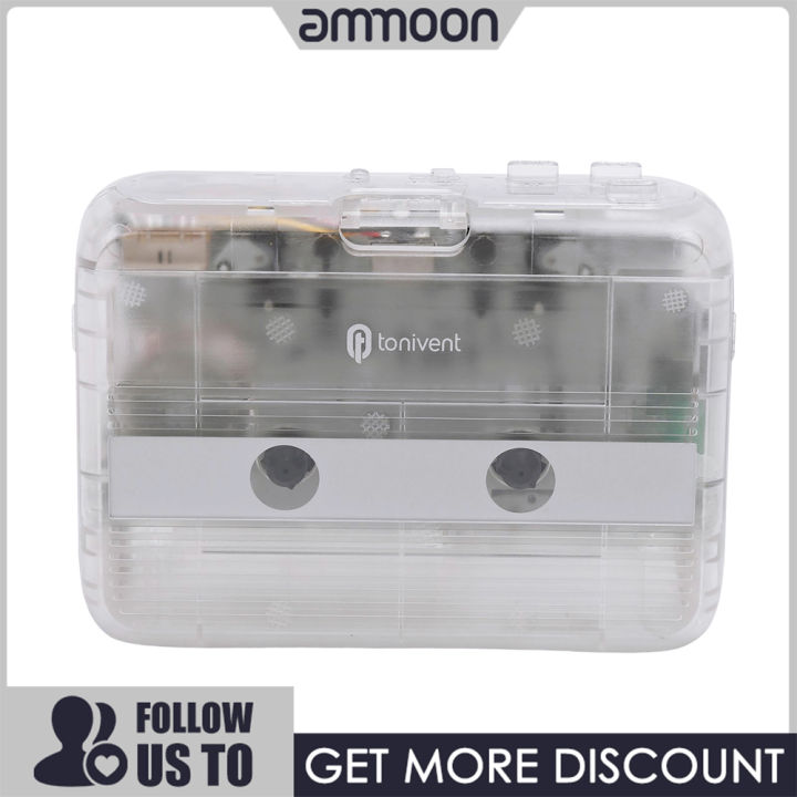 [ammoon]TONIVENT BT Cassette Player Stereo Auto Reverse Mini Tape ...