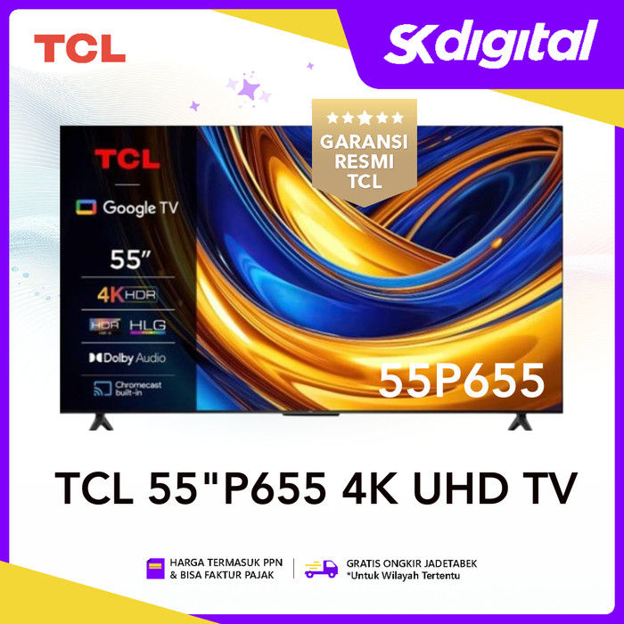 TV TCL 55P655 4k Uhd 55 Inch Smart Tv | Lazada Indonesia