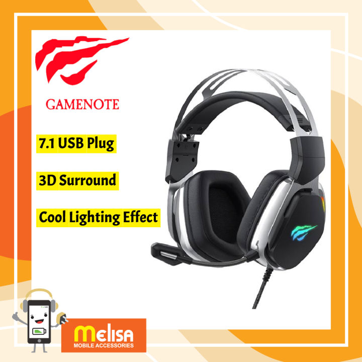 GameNote H2018U Passive Noise Reduction USB 7.1 RGB Gaming Headphone | Lazada