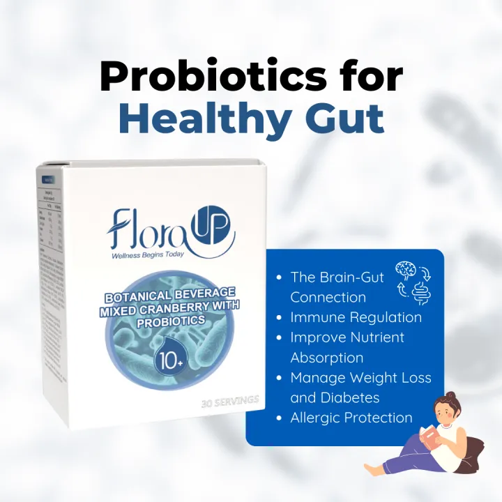 Probiotics FloraUP 10 strains with 30 billion CFU for gut health ...