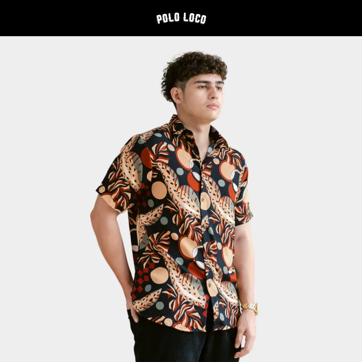 POLO LOCO Mazon Regular Collar Printed Polo | Lazada PH