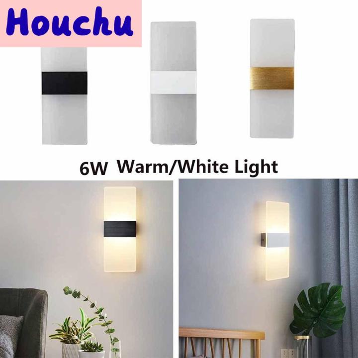 HOUCHU AC 220V LED Wall Lamp Acrylic Material Simple Design Indoor Wall ...