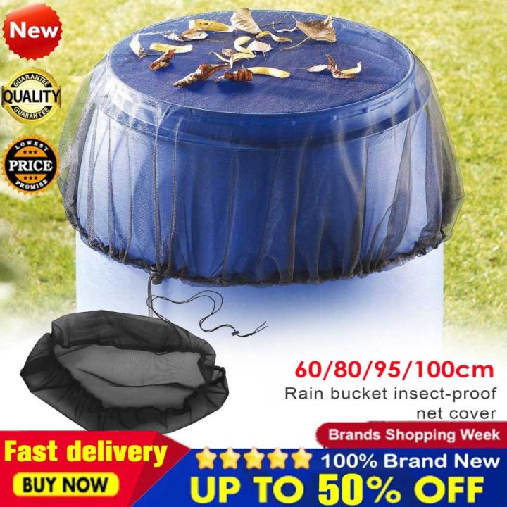 👍Factory direct👍Rain Barrel Cover Net Water Collection Buckets ...