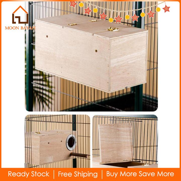 Moon BAYAH Bird Nest Nesting House Mating Box Hatching Budgie Parrot ...