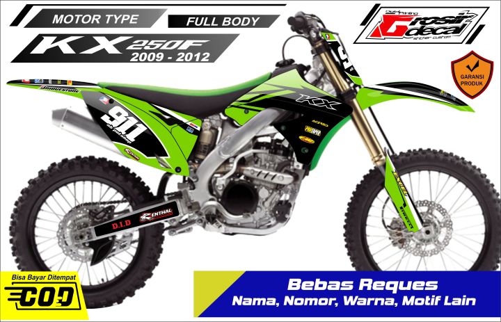 Sticker Decal KX 250 2009 - 2012 Hijau Full Body Free Custom | Lazada ...