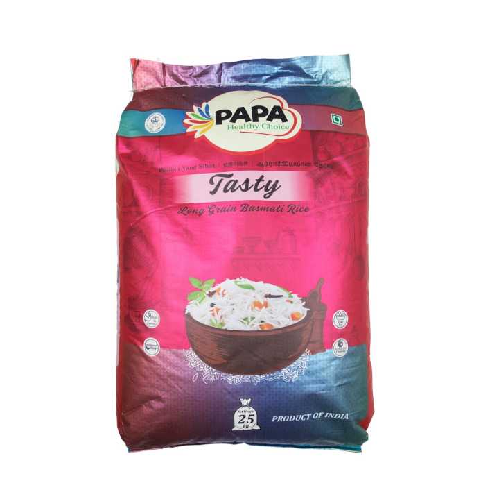 25KG Papa Tasty Long Grain Basmati Rice | Lazada Singapore