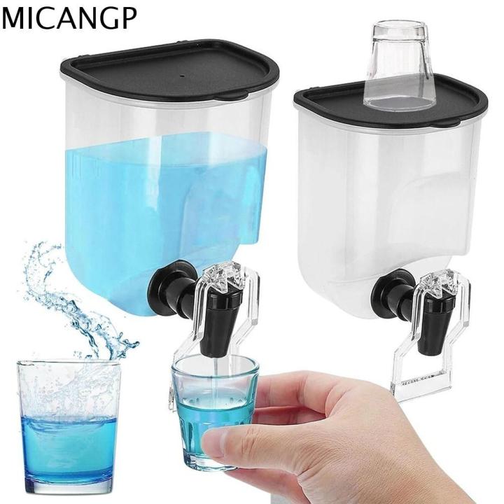 MICANGP Black Liquid Toothpaste Container Wall Mounted Plastic Mouth ...