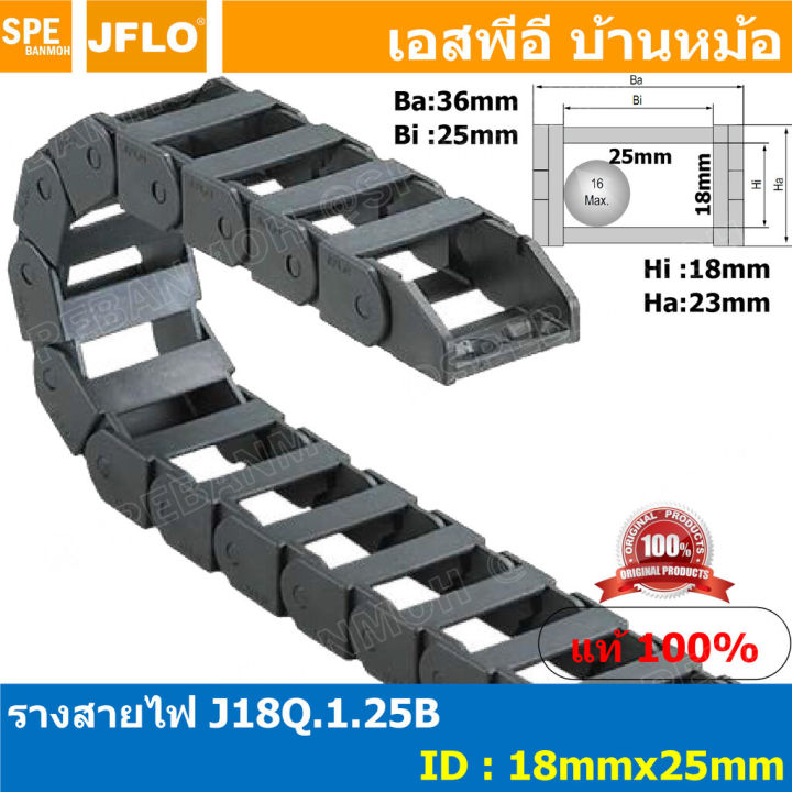 [ 1เมตร + ชุดยึดหัวท้าย ] J18Q.1.25B + J18Q.1.25B-XJT รางกระดูกงูสายไฟ ...
