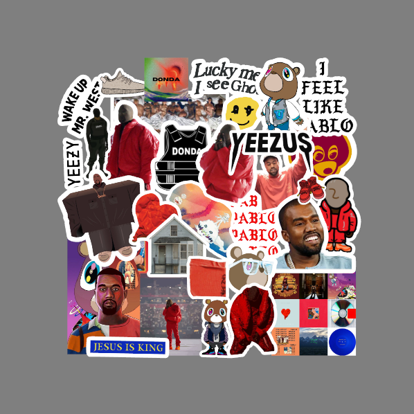 Kanye West Sticker Pack - Waterproof Laminated | Lazada PH