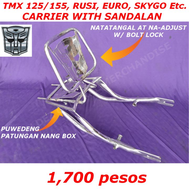 TMX 125 Alpha, TMX 155. Rusi TC 125, Euro DH 150 Carrier Backrest ...
