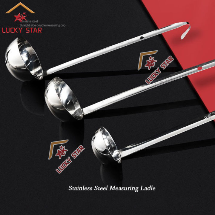 Stainless Steel Measuring Ladle Measuring Tools Soup Ladle Kitchen ...