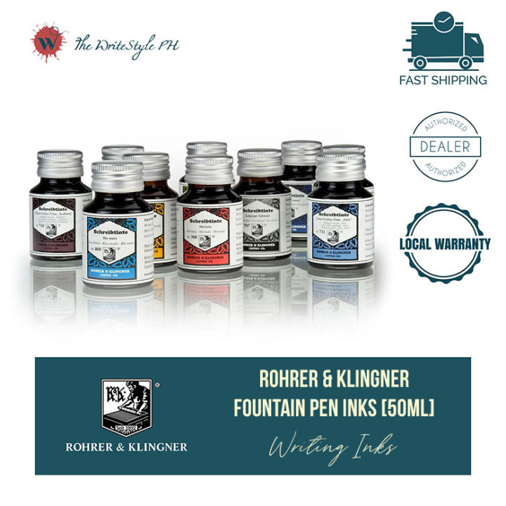 Rohrer & Klingner Fountain Pen Inks [50ml] Writing Inks | Lazada PH