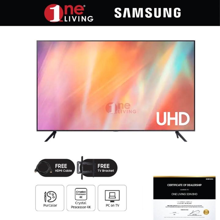 Samsung 55" AU7000 4K UHD Smart TV (2021) UA55AU7000KXXM | Lazada