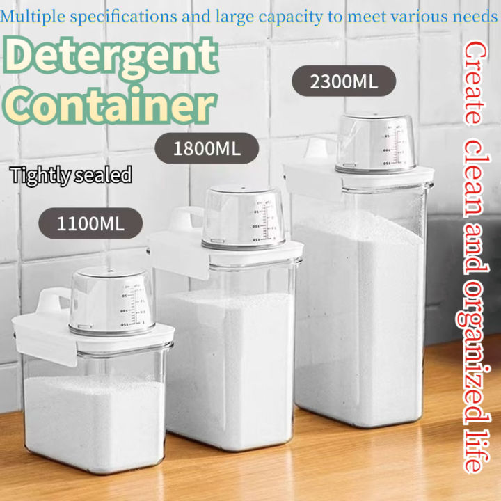 Airtight Detergent Container Jar Snacks Box For Liquid Dishwashing ...