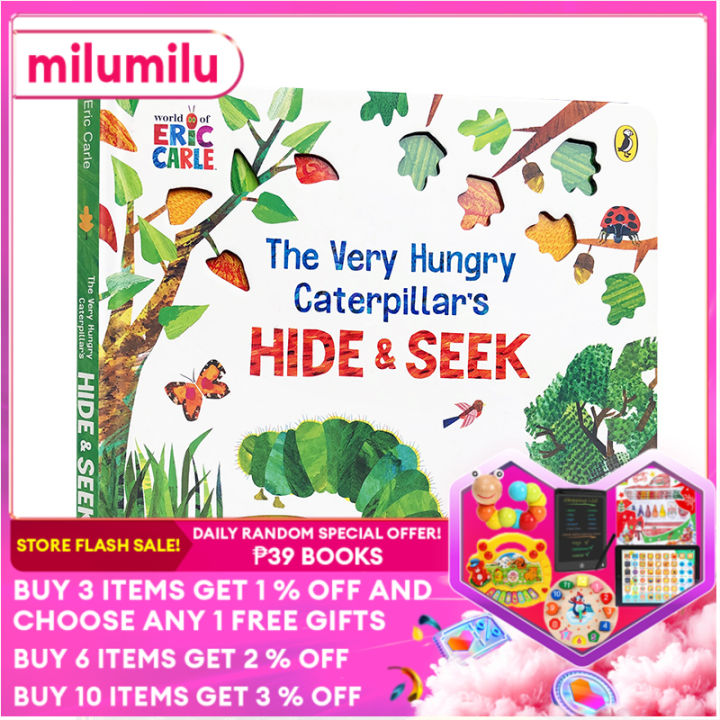 milu Picture Book Very Hungry Caterpillars Hide-and-Seek Board Book ...