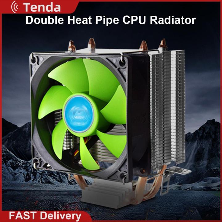 POLAR ICEFLOW CPU Air Cooler with Green Blade Quiet Fan 2 Heatpipes for ...