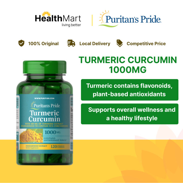 [SG] Puritan Pride Turmeric Curcumin 1000 Mg With Bioperine Capsules ...