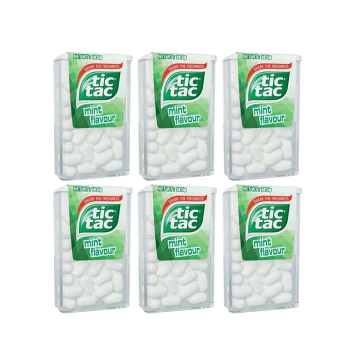 Tic Tac Mint Flavored Candies 14.5g - pack of 6 | Lazada PH