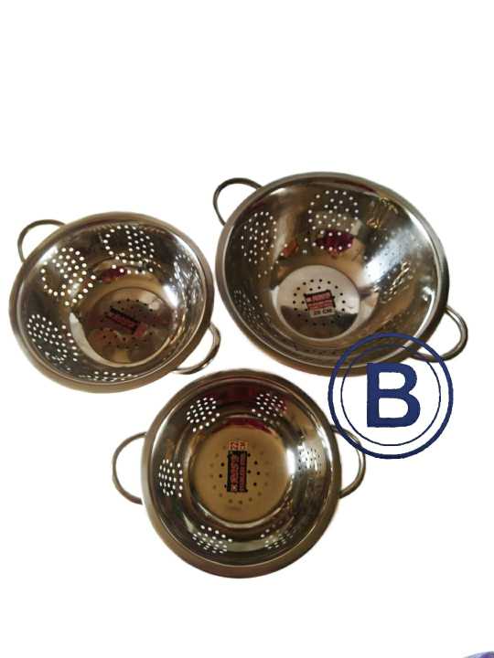 Sangku Nasi Stainless Steel / Colander / Sangku Nasi Tanpa Tutup ...