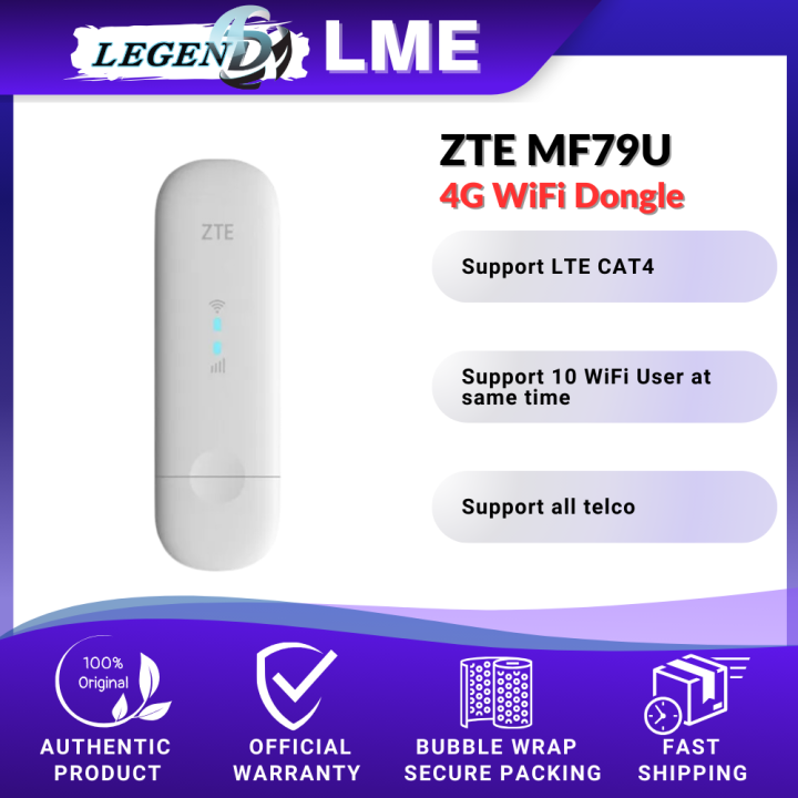 ZTE MF79U 4G/LTE WiFi Hotspot Dongle USB Modem Original ZTE Malaysia Warranty | Lazada