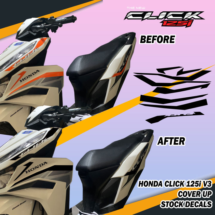 COVER UP DECALS STICKER FOR HONDA CLICK 125i V3 | Lazada PH