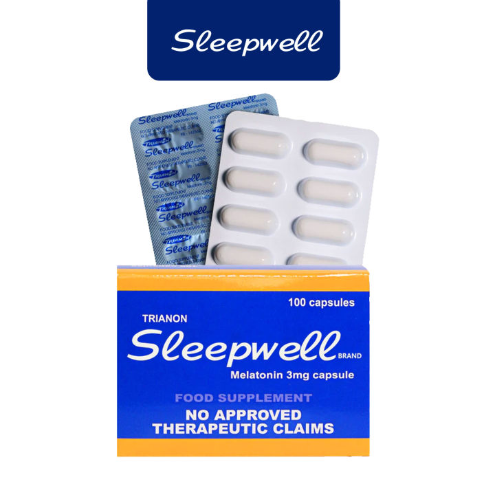 SLEEPWELL Melatonin Sleep Aid Supplement 3mg Capsule 100's | Lazada PH