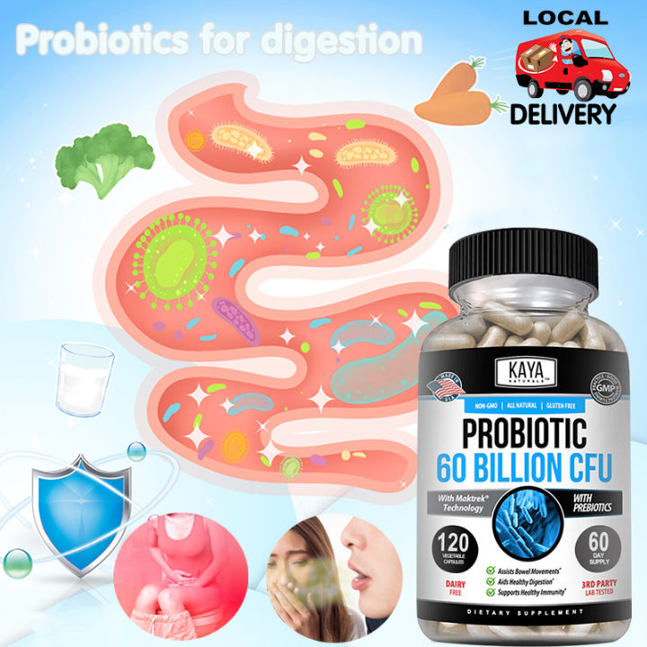 Suplemen Probiotik-menjaga fungsi pencernaan normal, detoksifikasi, dan ...