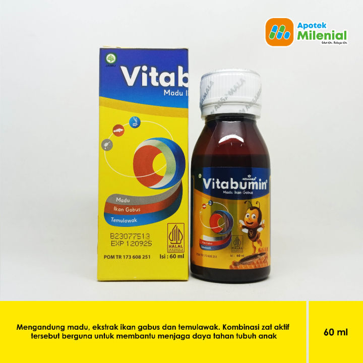 Vitabumin Madu Ikan Gabus Sirup 60 ml | Lazada Indonesia