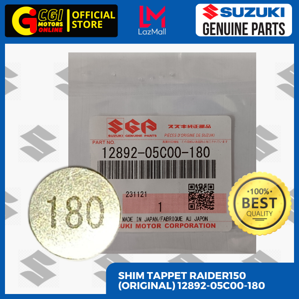 [ORIGINAL] SUZUKI Genuine Parts Tappet Shim / Valve Shim for Raider150 ...