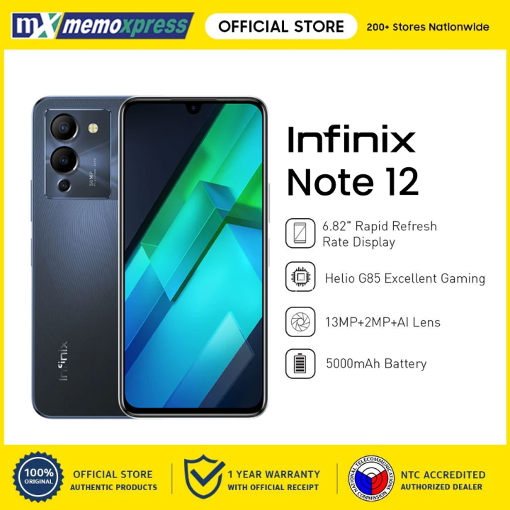 INFINIX NOTE 12 8GB RAM + 128GB ROM - Memoxpress | Lazada PH