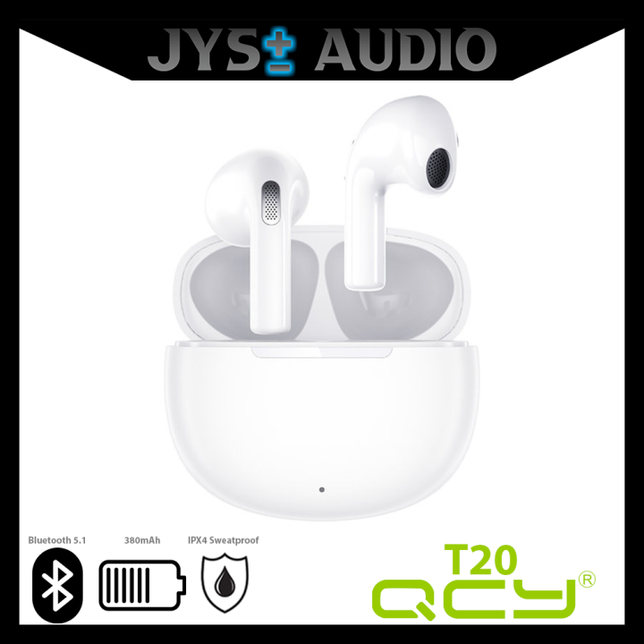 QCY T20 Ailypods Earbuds True Wireless Stereo Bluetooth Earphone Noise Cancelling TWS | Lazada PH