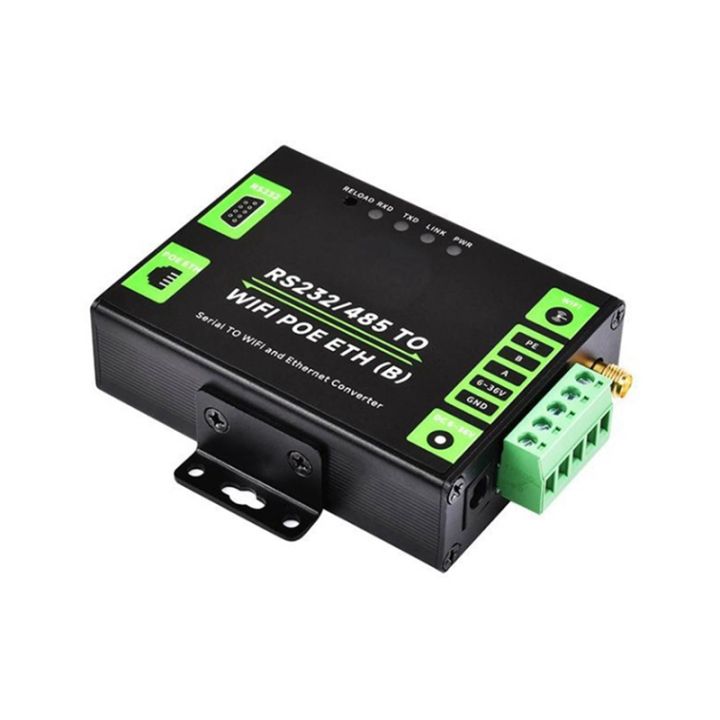 Industrial Grade Serial Server RS232/485 to WiFi and Ethernet Modbus Gateway, MQTT Gateway ...