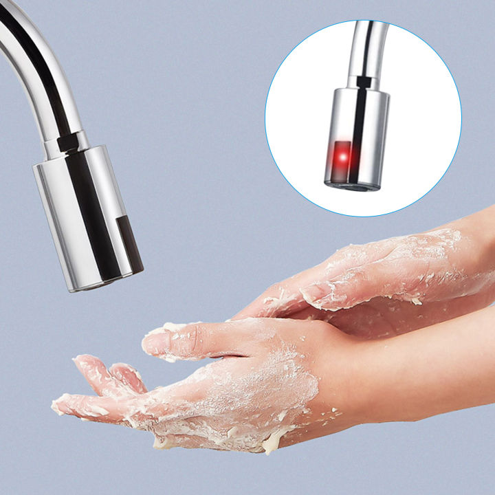 Portable Sensor Faucet Long Battery Life ABS Automatic Grey Infrared ...