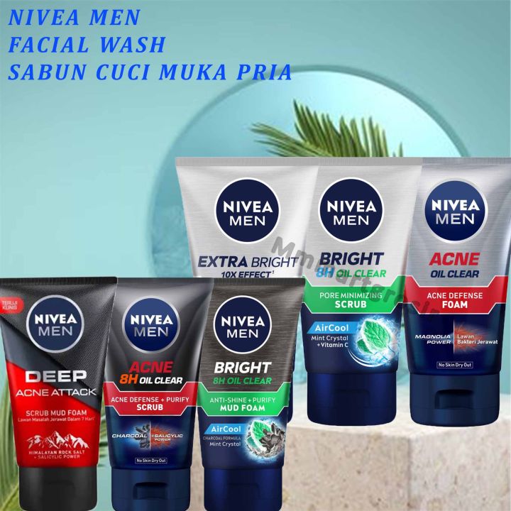 Nivea Men / Facial Foam Varian / Sabun Cuci Muka Pria / 100ml | Lazada ...