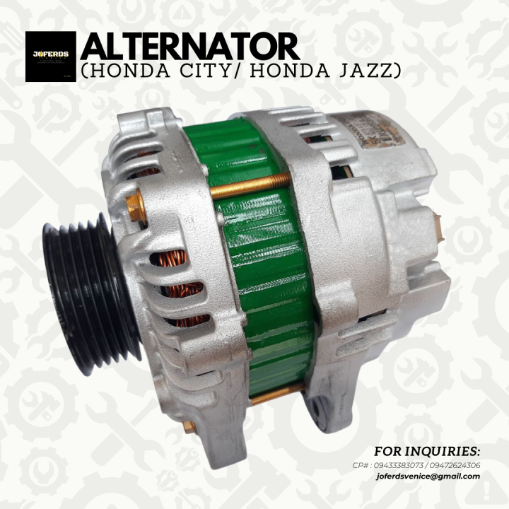 ALTERNATOR (HONDA CITY/ HONDA JAZZ/FIT) 2009-2013 MODEL JAPAN 12 VOLTS 95 AMPERES ...