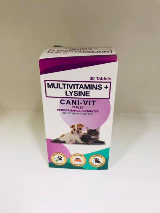 CaniVit Multivitamins with Lysine for All Pets (30TABLETS) | Lazada PH