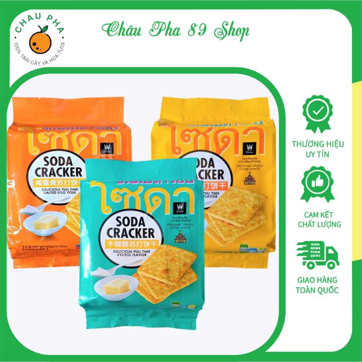 Bánh Quy Mặn Cracker Thái Lan 400g Hương Vị Đặc Biệt Rất Kích Thích Vị ...