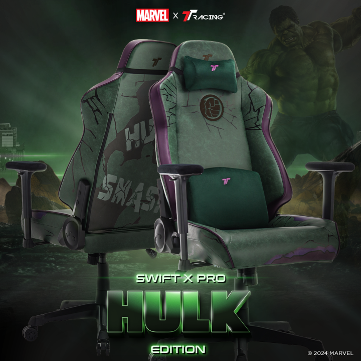 TTRacing Swift X Pro Hulk Edition Gaming Chair Ergonomic Office Chair ...