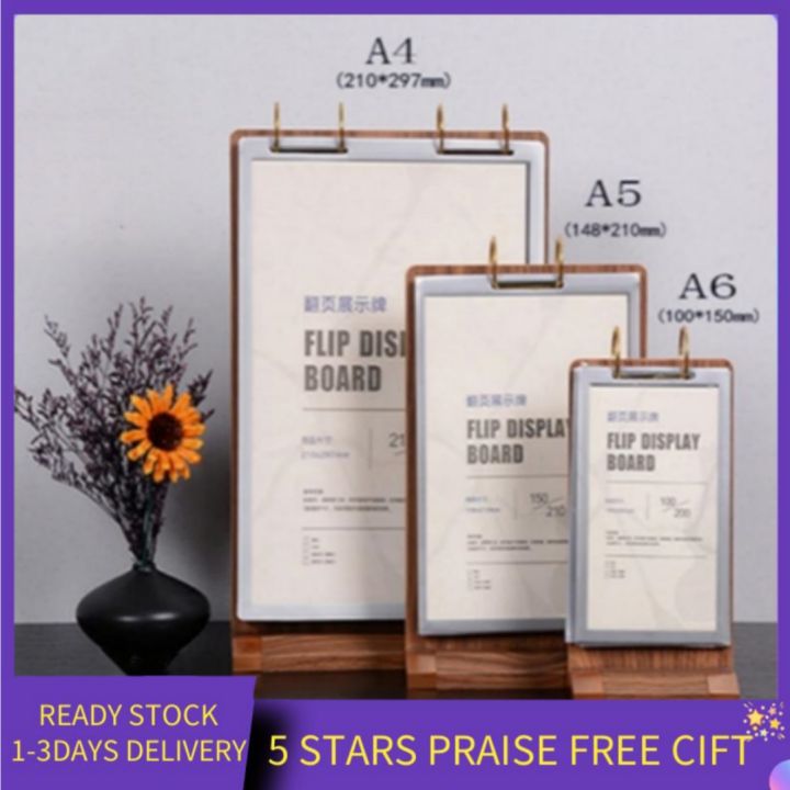 Restaurant Menu Board Display A4 A5 leaves advertisement menu sign ...