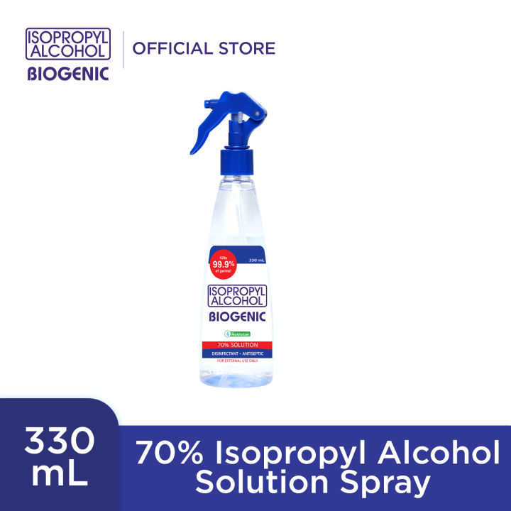 Biogenic 70% Isopropyl Alcohol Solution Spray 330ml | Lazada PH