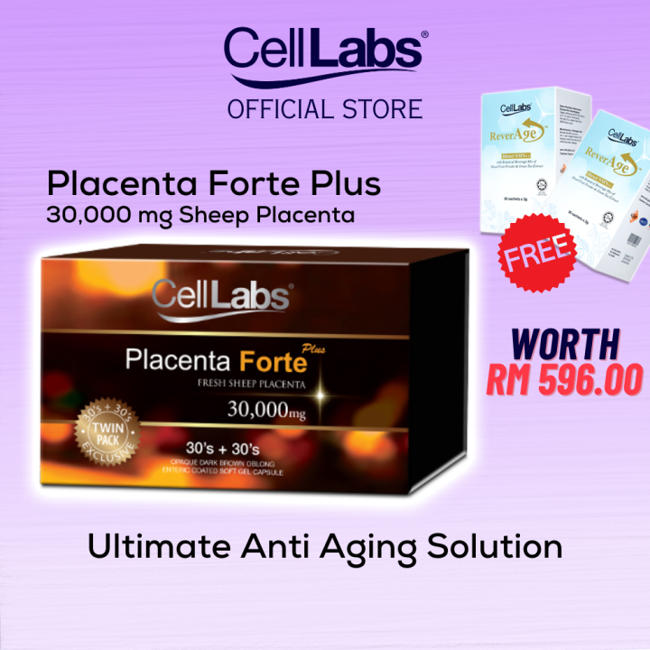 CellLabs Placenta Forte Plus Free ReverAge Direct NMN | Anti-Aging ...